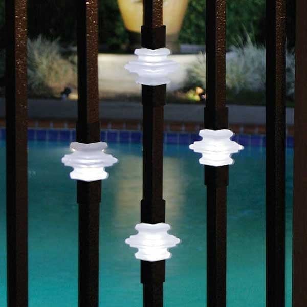 Lighted Casey Collar Square Balusters | Dekor | The Deck Store