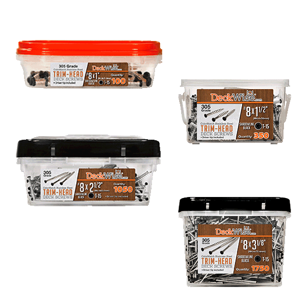 Stainless Colormatch Deck Screws | DeckWise | The Deck Store