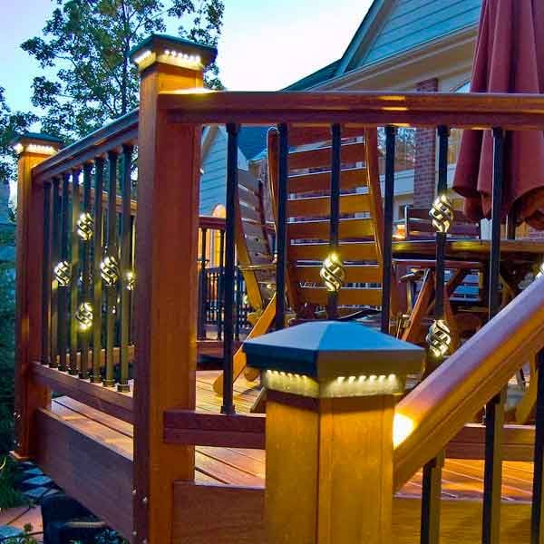 Rondi Pyramid Post Cap Light | Dekor | The Deck Store