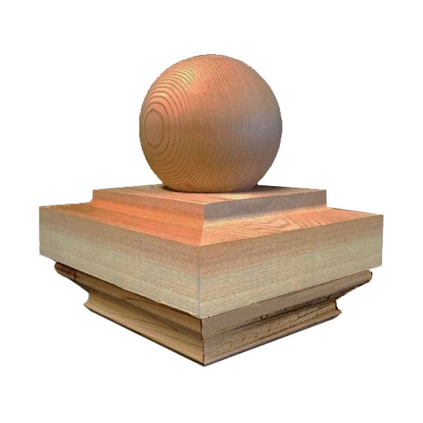 Wood Ball Top Post Cap | The Deck Store